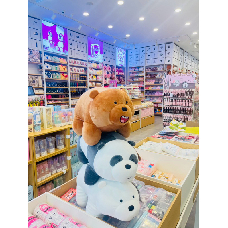 Genuine Miniso We Bears premium We Bare Bears teddy Bear | Shopee Malaysia