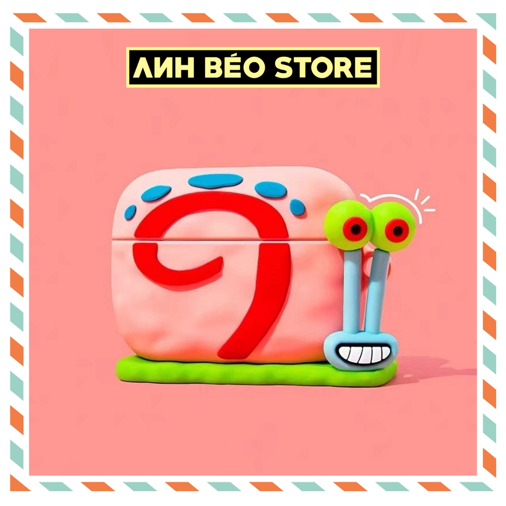 Spongebob Snail Airpod 2 3 Pro Pro 2 Case with keychain, SpongeBob ...