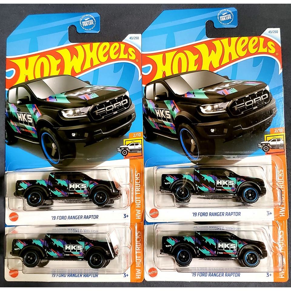 Hot Wheels 19 Ford Ranger Raptor Black American Card Model Car | Shopee ...