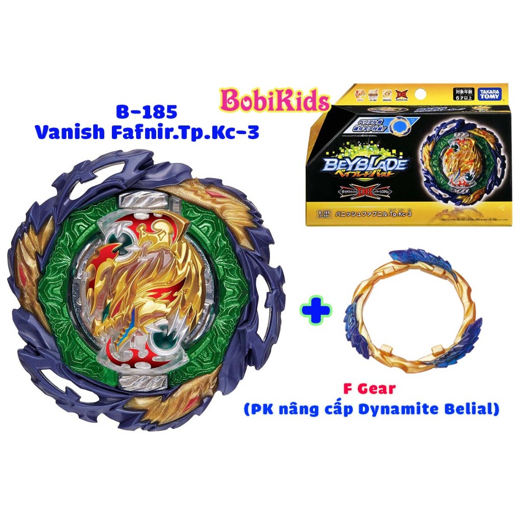 Beyblade - B-185 Vanish Fafnir Tapered Kick-3 Beyblade Burst DB TAKARA ...