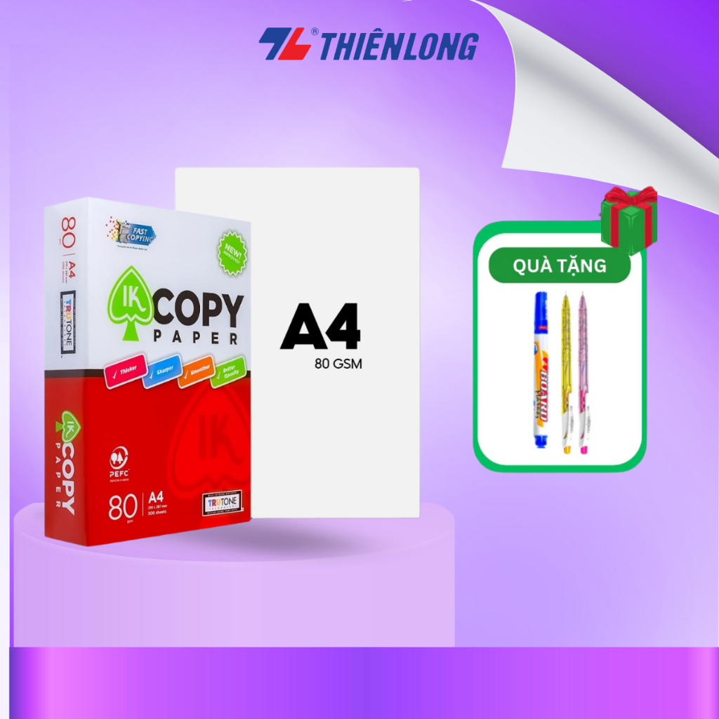 (2H Express) a4 paper, photo printing paper 500 sheets 80gsm Thien Long ...