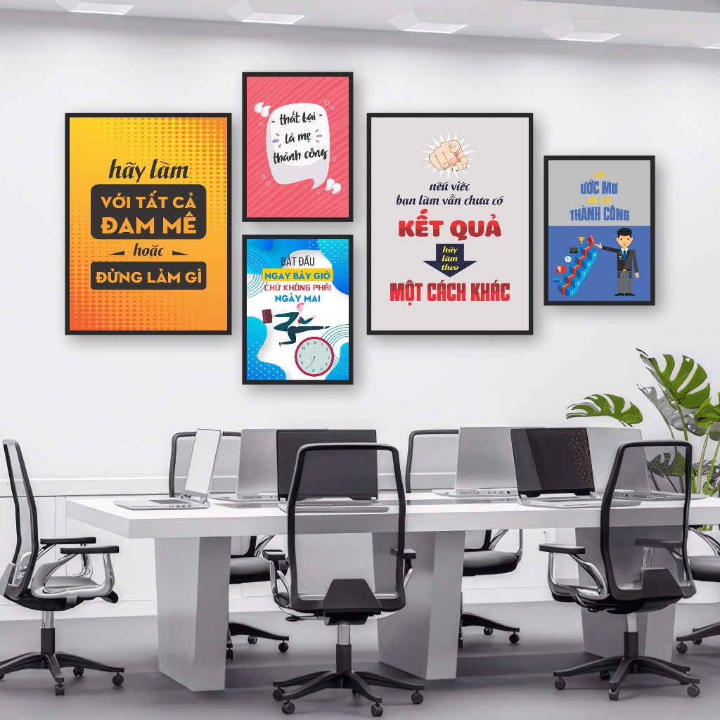 Formex wall paintings, motivational logos to decorate desks, company ...