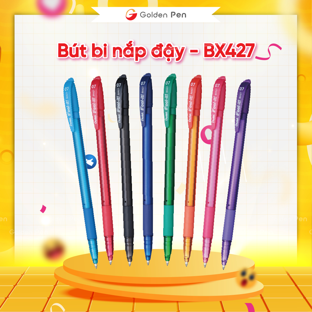 Japanese Pentel Ballpoint Pen with Cap BX427 Smooth, No Ink ...