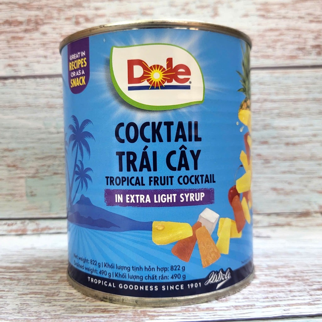DOLE ++ Can 822g ++ PHILIPPINES Tropical Fruit Cocktail in Syrup (HALAL ...