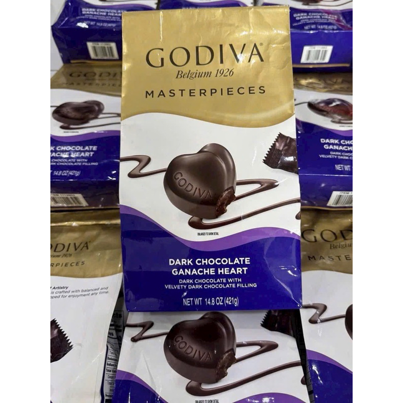 Godiva Dark Chocolate heart-shaped less sweet 421g | Shopee Malaysia