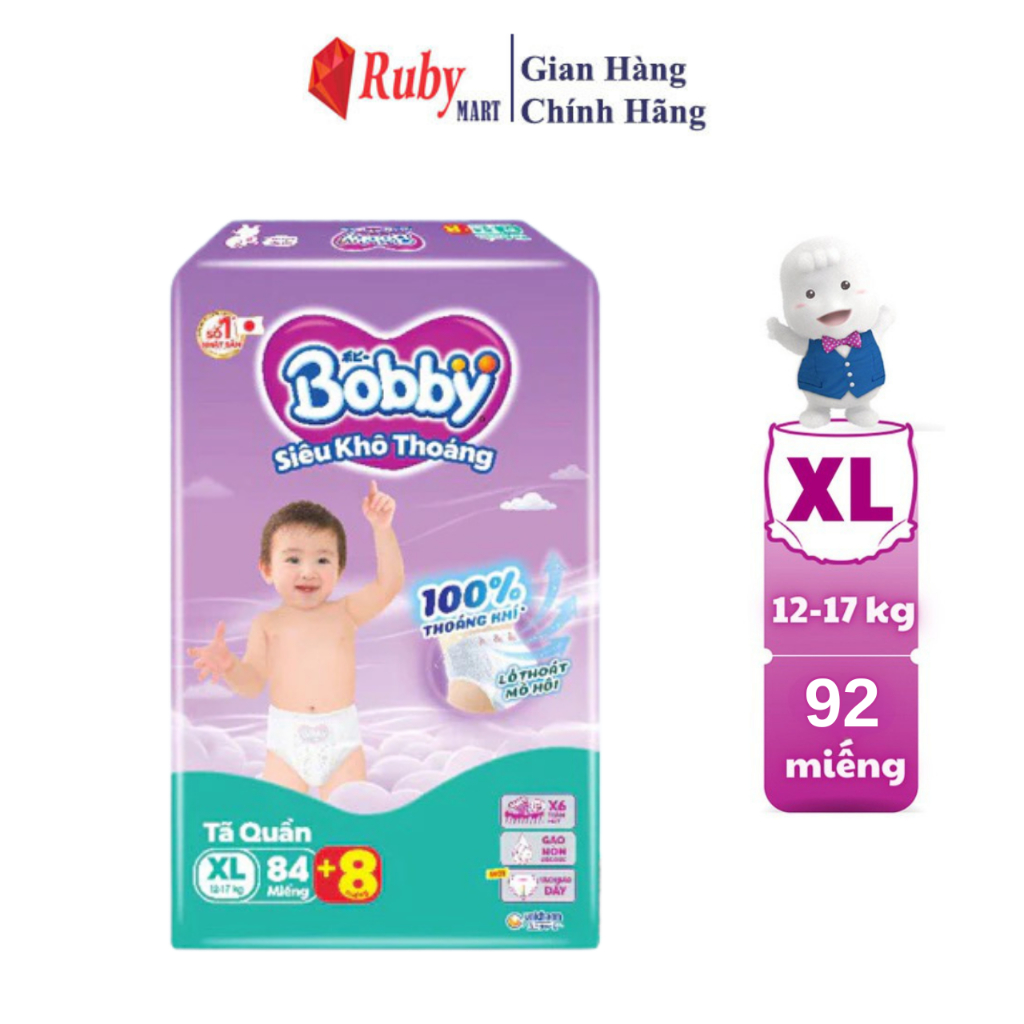 [NEW] Bobby Jumbo XL84 +8 Diaper Pants Super Dry - 100% Ultra ...
