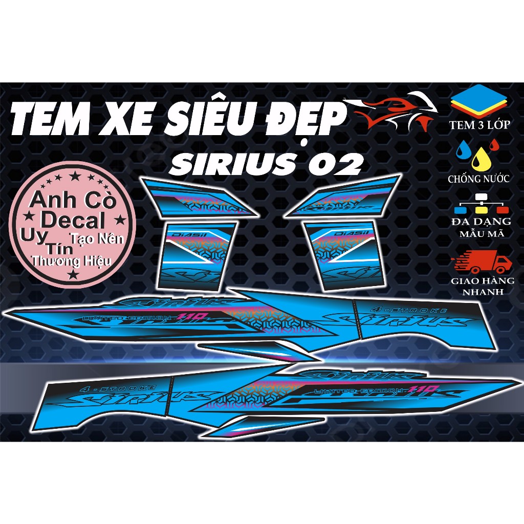 Siruis car stickers, sirius car stickers for black cars, 3-layer ...