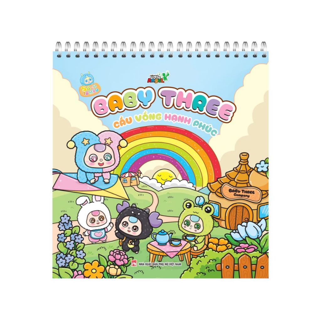 XO Book - BABY THREE happy rainbow (spring spine) | Shopee Malaysia