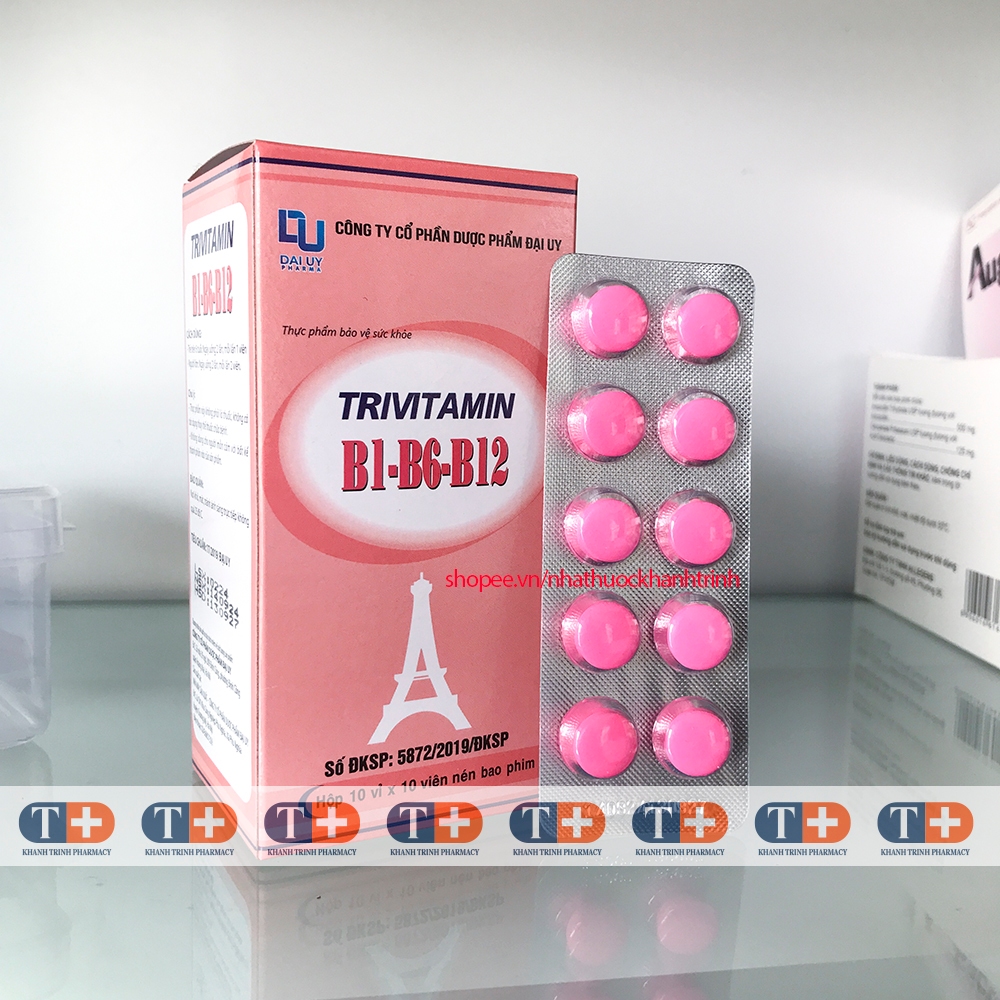 (Box Of 100 pills) Trivitamin B1-B6-B12 pills (VITAMIN 3B) | Shopee Malaysia