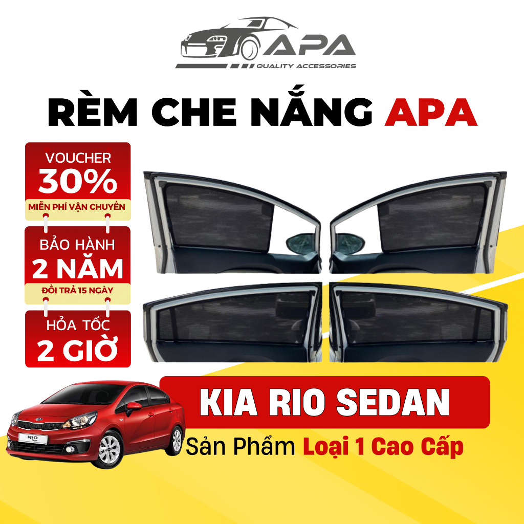 Kia Rio APA Car Sun Shade Type 1 High Quality Heat Blocking, Anti-Glare ...
