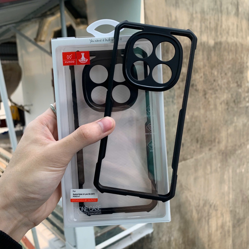 XUNDD Xiaomi Redmi Note 14 Pro 5G / Note 14 4G Case, TPU Border ...