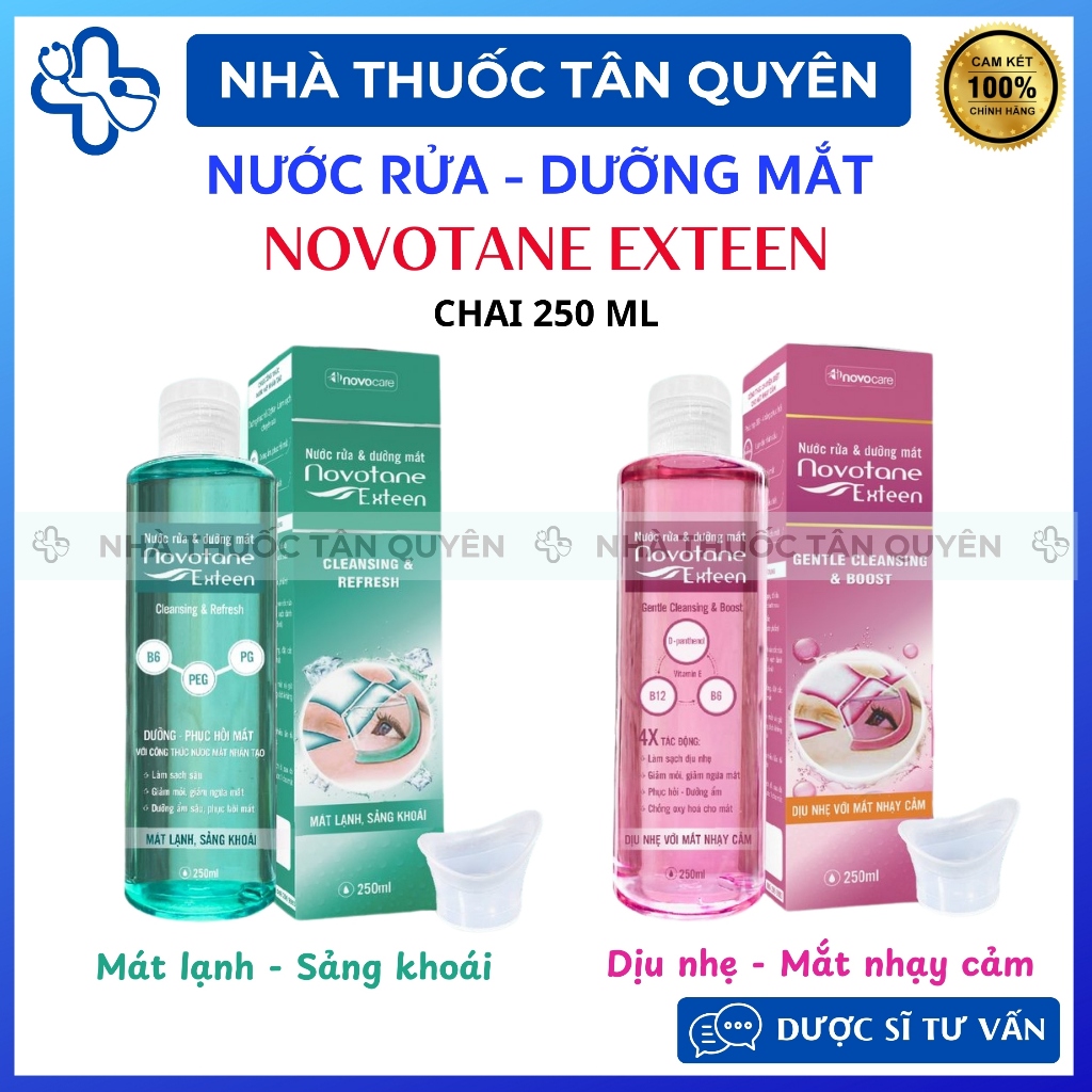 [Genuine] Novotane Exteen - Eye wash and conditioner to help clean dirt ...