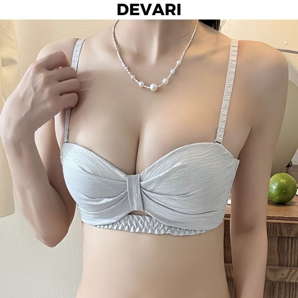 Women's underwire bra with foam padding to lift the chest and create cleavage, sexy and ...