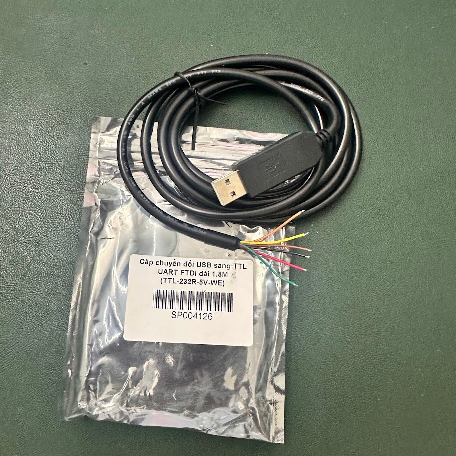 Usb to TTL UART FTDI conversion cable 1.8M long (TTL-232R-5V-WE ...