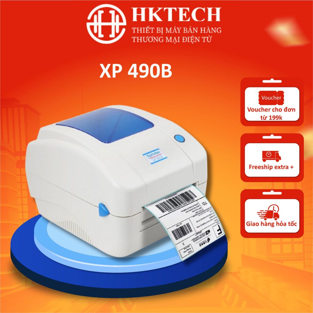 E-commerce label and bill of lading printer XP 490B Order printer, e-commerce bill of lading ...