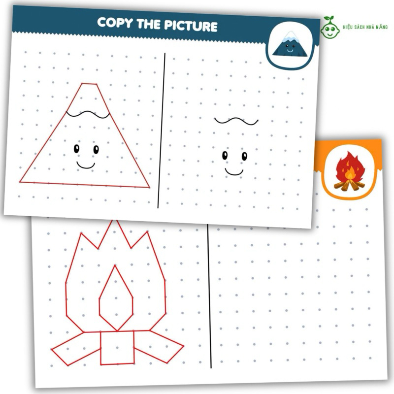 Connecting points, drawing according to samples, including 20 sheets ...