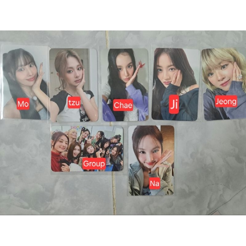 Pob CARD GENUINE TWICE STRATEGY WITHMUU NAYEON MOMO JIHYO JEONGYEON ...