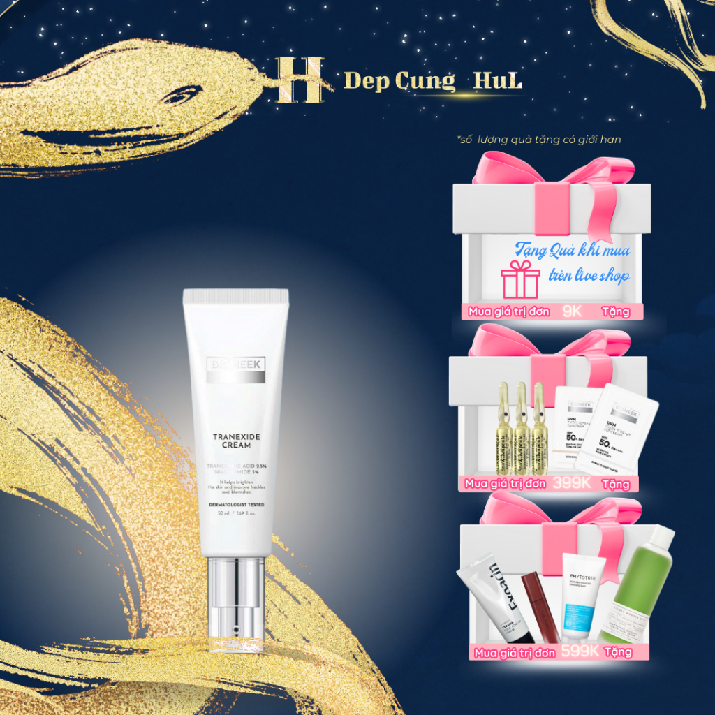 [Vo Ha Linh x Biomeek] TRANEXIDE CREAM Supports Dark Skin Brightening + 3 free KCN samples ...