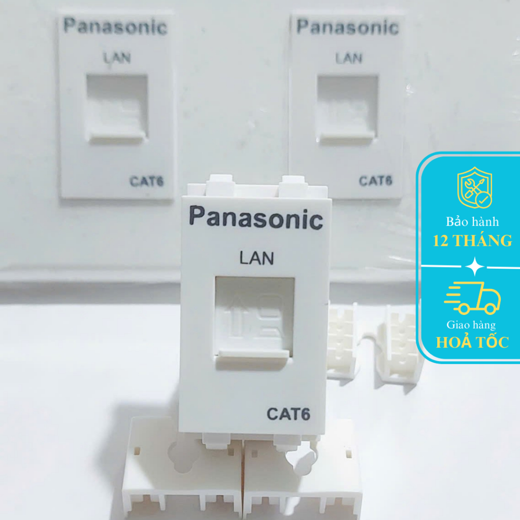 Panasonic CAT6 RJ45 wall-mounted network socket | Shopee Malaysia