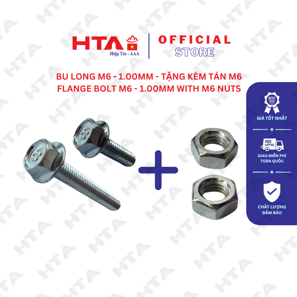 [FREE M6 rivet] [100 pieces] 6mm Tripod Bolt Lock 10 - M6 Flange Bolt ...