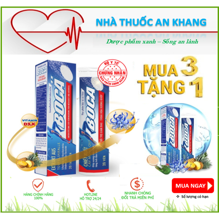 Boca Bone and Joint Effervescent Tablets - Effective Joint Pain Relief ...