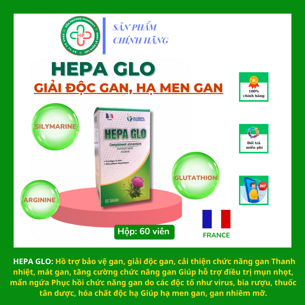 Hepa GLO Liver Tonic Imported from France - Detoxifies the Liver ...