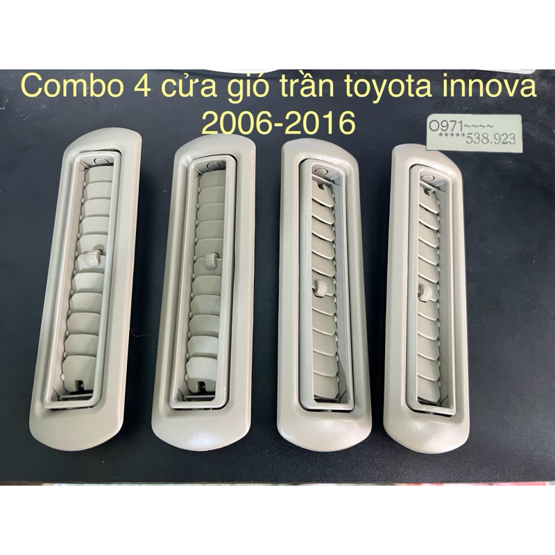 Combo of 4 ceiling air vents for toyota innova 2006-2016 | Shopee Malaysia