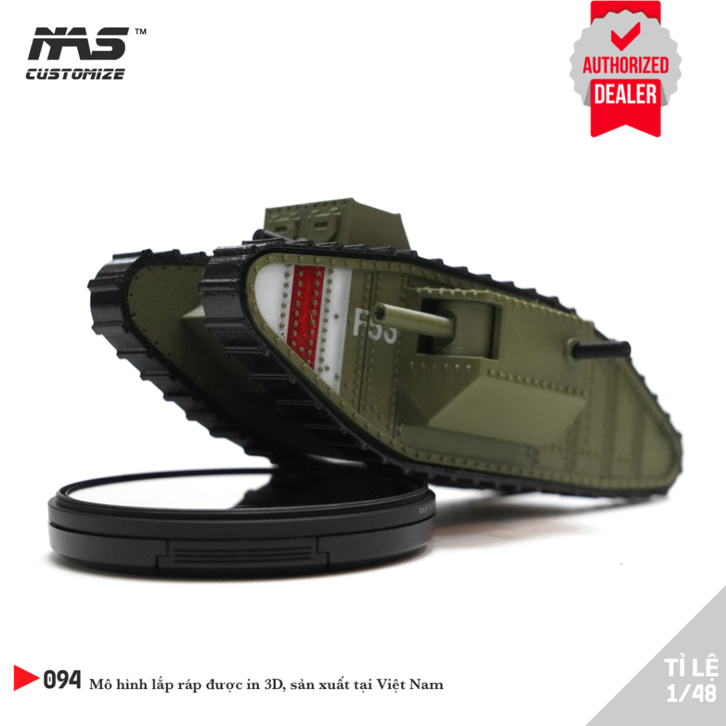 [ NAS ] 1:48 scale WWI Mark IV male tank assembly model, 1 / 48 Scale ...