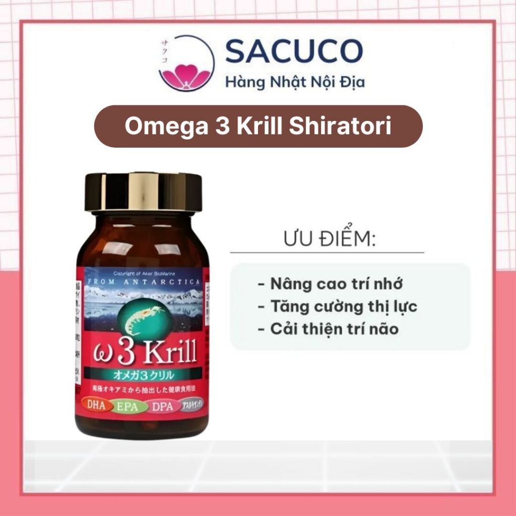 Omega 3 Krill Krill Krill Japanese Shiratori 80 Tablets | Shopee Malaysia