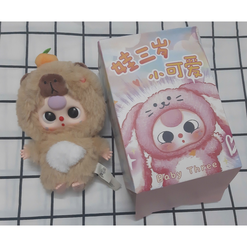 [SOLD OUT] Baby three V3 mini Capybara with purple hair (with box and ...