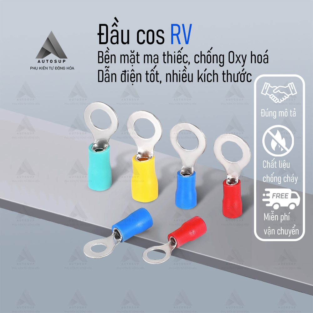 Bag of 100 RV Round Cos, O-shaped Coss covered with anti-rust plastic ...