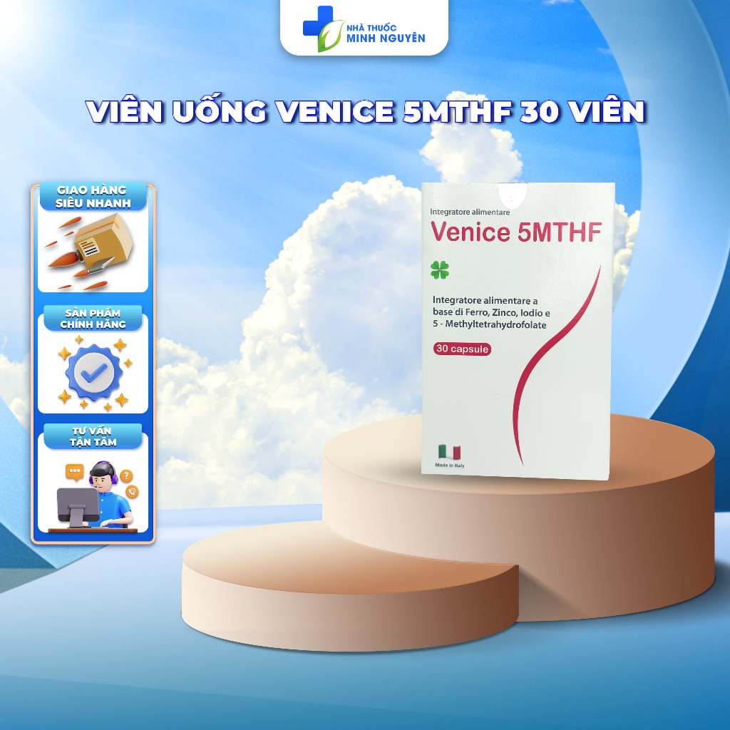 Venice 5-MTHF - Folate Supplement, Prevent Fetal Defects (Box of 30 ...