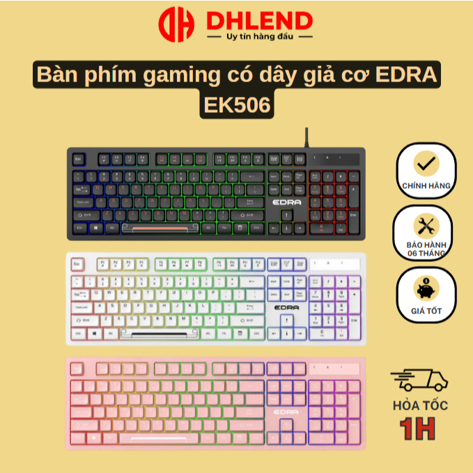 EDRA EK506 mechanical wired gaming keyboard | Shopee Malaysia