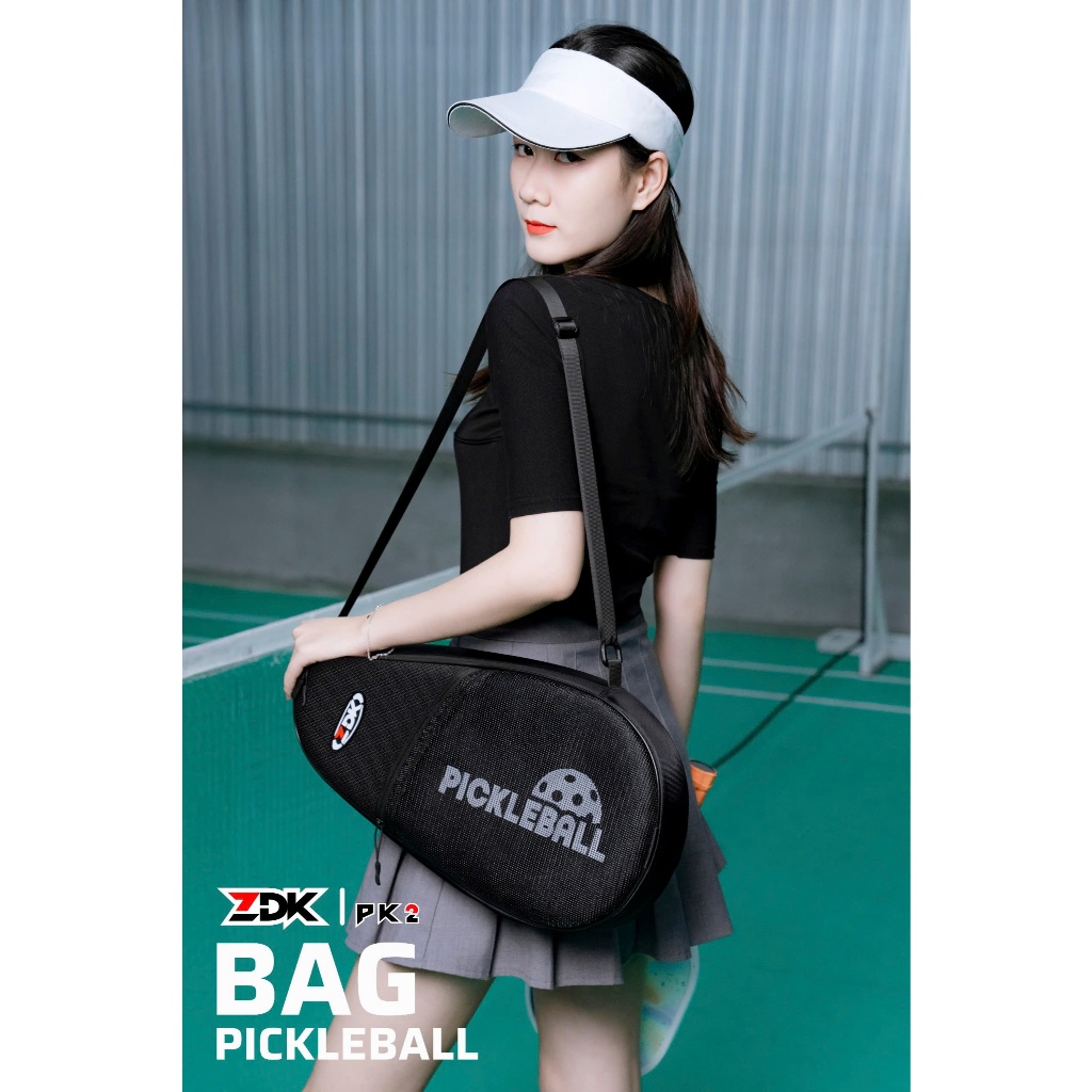 ZDK PK2 Premium Pickleball Racket Bag Protects Racket Surface, Large Size 2 Compartments, Holds ...
