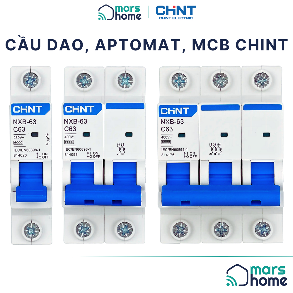Genuine CHINT MCB, Aptomat, CB Circuit Breaker 1P, 2P, 3P | Shopee Malaysia