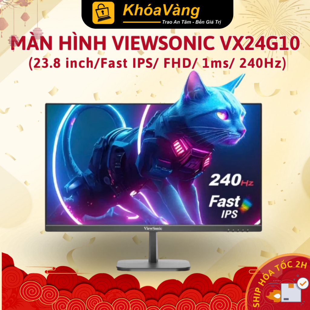 Viewsonic VX24G10 240Hz Gaming Monitor (23.8 inch/Fast IPS/FHD/1ms ...
