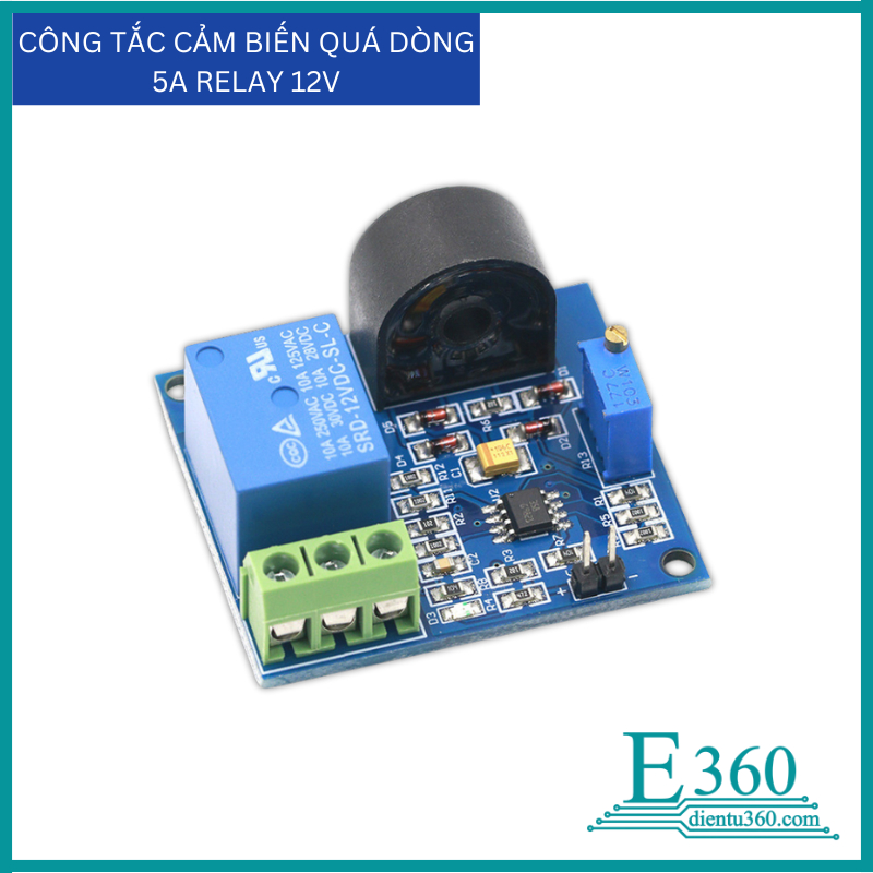 Ac 5A Relay Overcurrent Sensor Switch 12V/5V - Effective Circuit ...