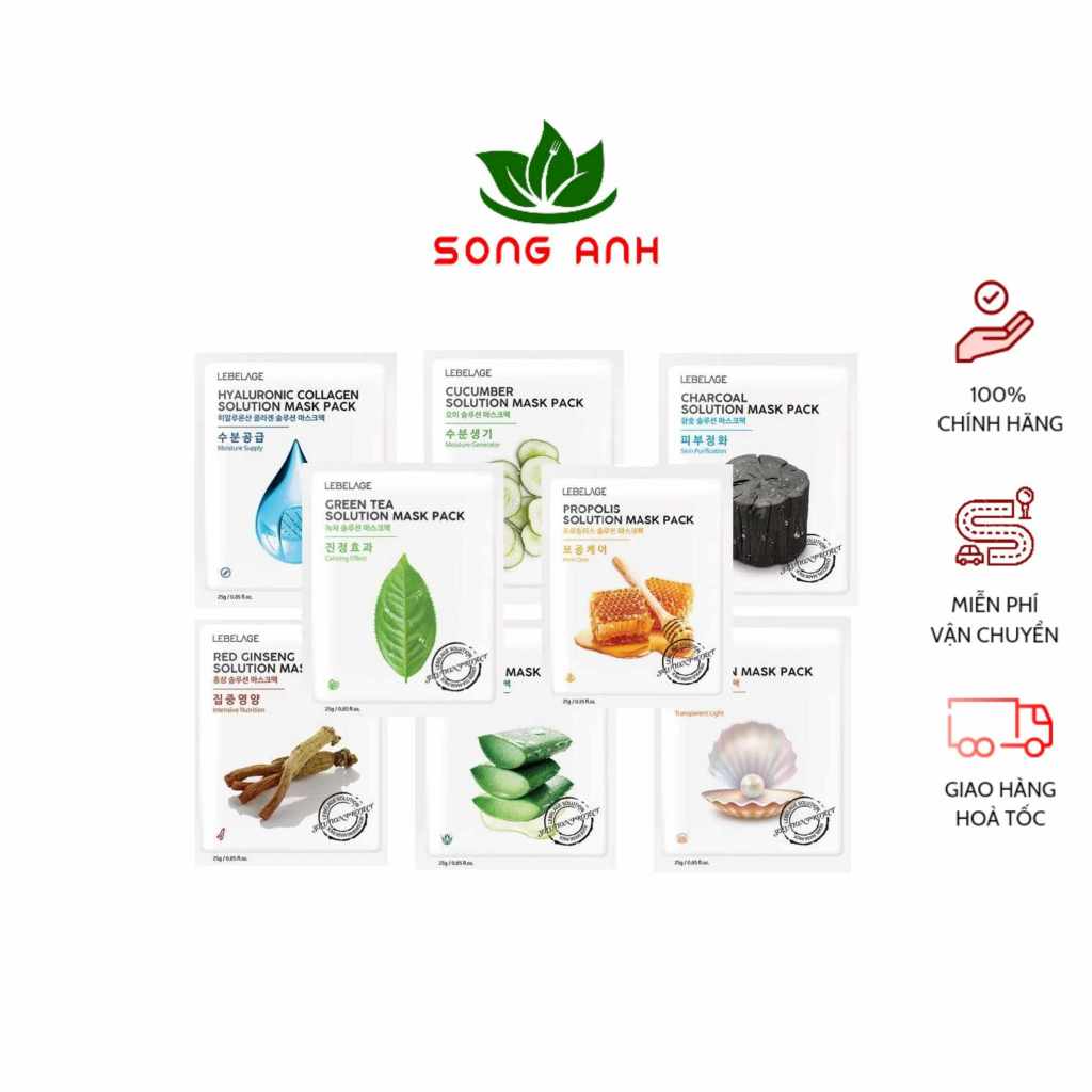 Korean Lebelage mask for whitening, moisturizing, reducing dark spots ...