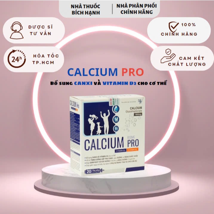 Calcium Pro Organic Calcium Supplement Syrup (Box of 20 tubes x 10ml ...