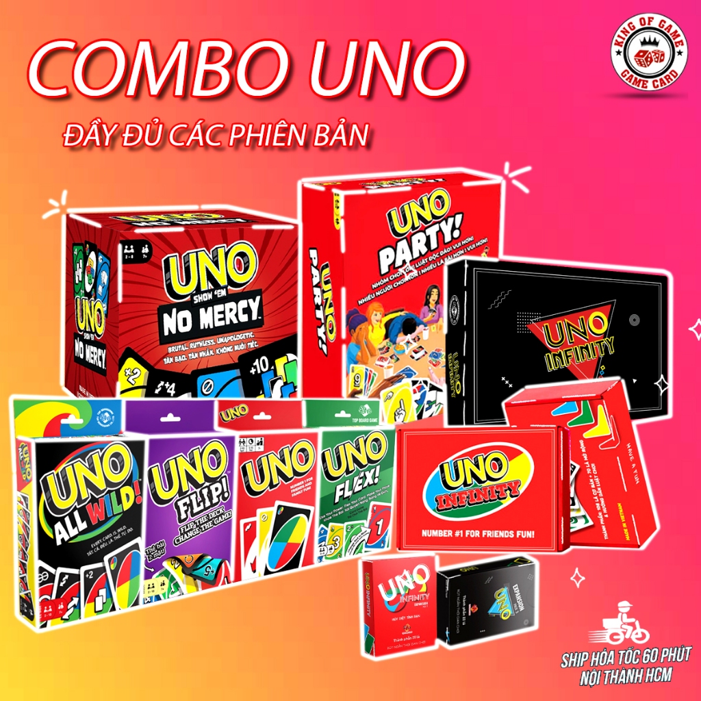 Uno Full Basic Version + Expansion uno card Boardgame for groups OF ...