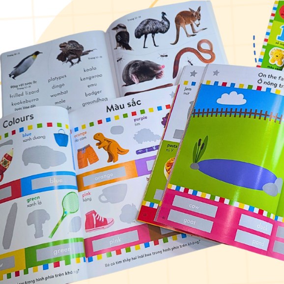 Smart sticker book set with more than 500 stickers, diverse activities ...