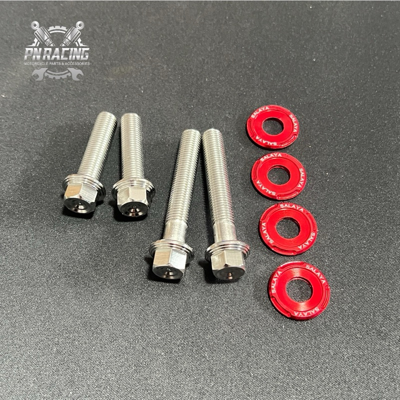 Combo of 4 Thai V2 salaya screws to install Ab/Vario exhaust (free red ...