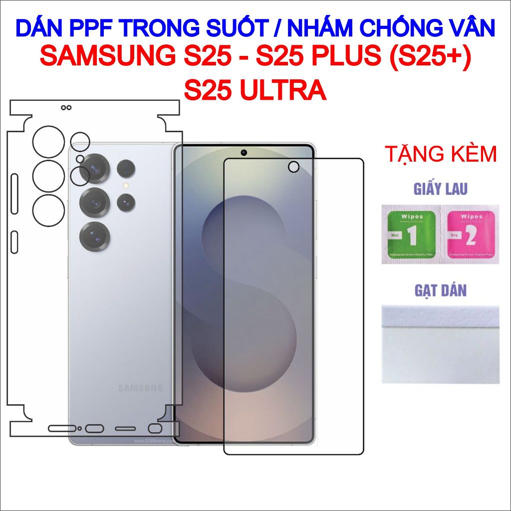 Ppf stickers for Samsung S25, S25 Plus, S25 Ultra with full back ...