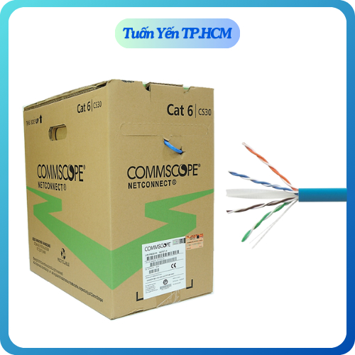 Commscope CAT6 UTP CS30 24 AWG network cable blue 305M roll | Shopee ...