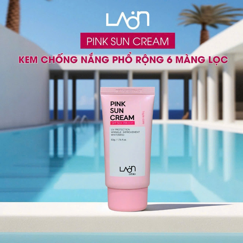 Pink Sun Cream broad-spectrum sunscreen against UVA/UV rays spf 50 PA ...