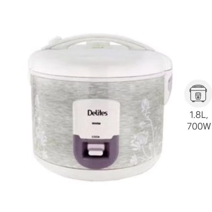 Delites 1.8 liter lidded rice cooker NCG1805 | Shopee Malaysia
