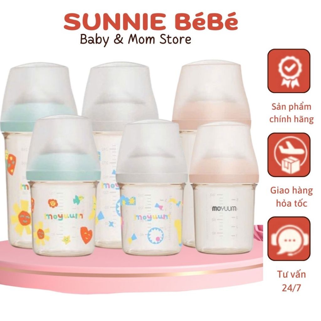 [New version 2025]- Moyuum Mov.aa milk bottle, new genuine Korean model, Capacity 160ml/250ml ...