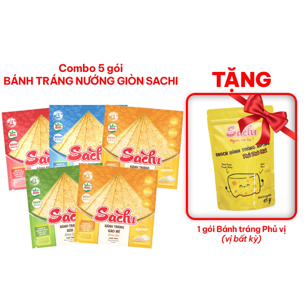 [COMBO 5 CRISPY GRILLED PACKAGES] Sachi Rice Paper with Sesame Rice ...