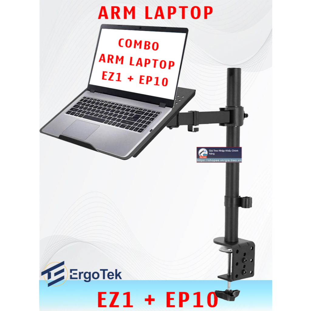 Ez1 + EP10 - Laptop arm Combo - Laptop lifting arm - arm-mounted Laptop ...