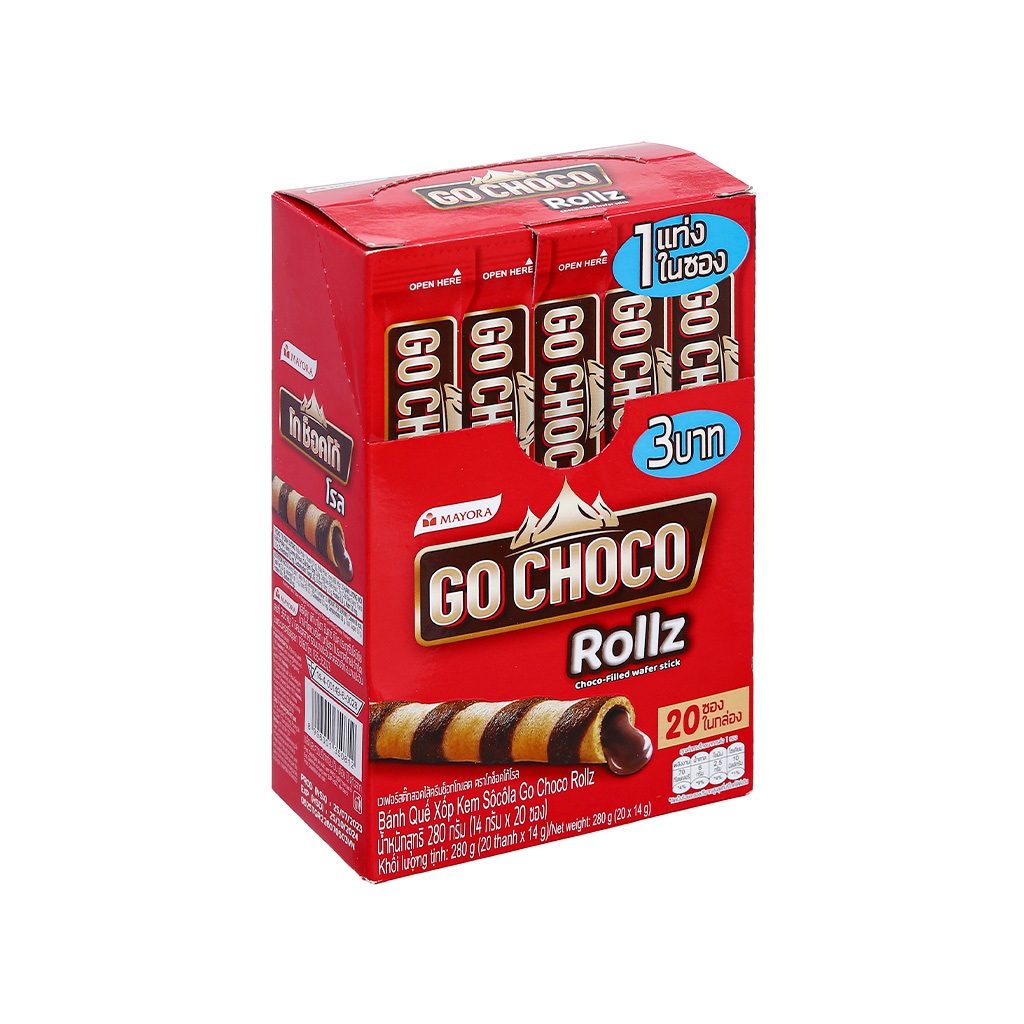 Go Choco Rollz Cake 280g (20 bars) - MAYORA | Shopee Malaysia